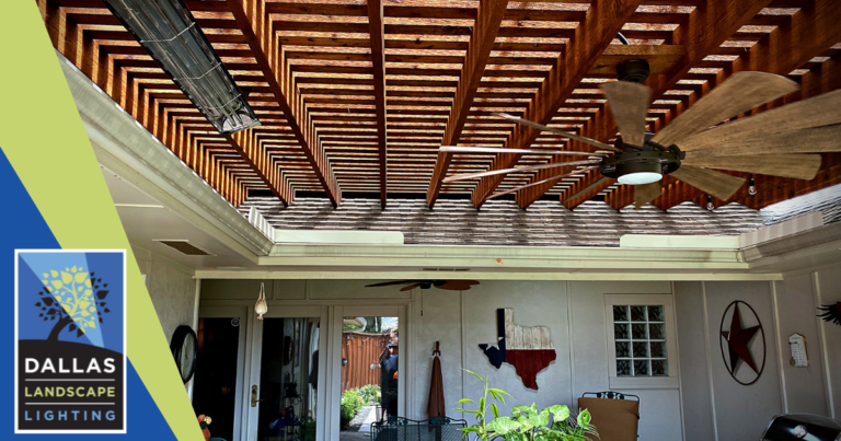 Arbor / Outdoor Fan Installation in Dallas | Dallas Landscape Lighting